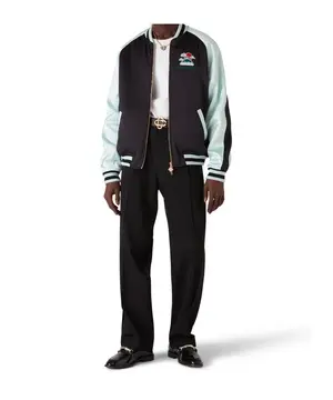 Casablanca Embroidered Logo Bomber Jacket