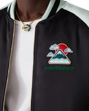 Casablanca Embroidered Logo Bomber Jacket