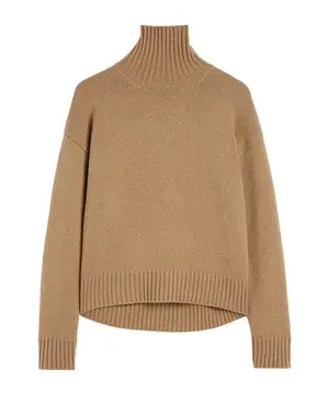 JIL SANDER Cashmere Blend High-neck Sweater - Cider