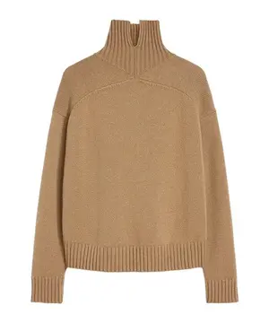 JIL SANDER Cashmere Blend High-neck Sweater - Cider