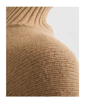 JIL SANDER Cashmere Blend High-neck Sweater - Cider
