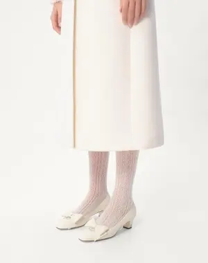 Valentino Garavani Bowow Kidskin Pumps - Ivory