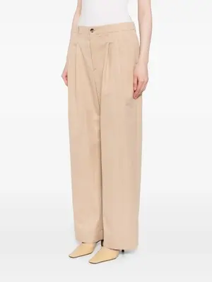 Wardrobe.NYC Wide-leg Pleated Track Pants