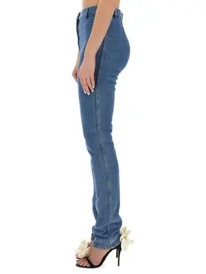 Magda Butrym Logo Patch Skinny Jeans