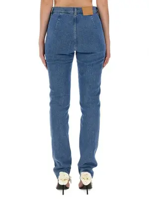 Magda Butrym Logo Patch Skinny Jeans