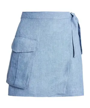 Ralph Lauren Linen Wrap Skirt