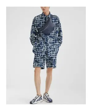 Fendi Logo Jacquard Denim Jacket