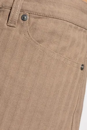 SAMSOE SAMSOE Striped Tailored Shorts - Brown