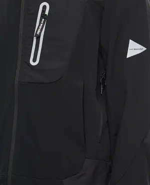 AND WANDER Hooded Performance Jacket - Black