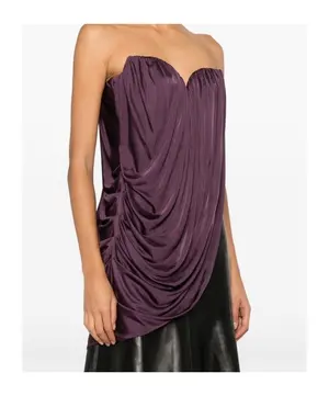 Giuseppe Di Morabito Draped Asymmetrical Top - Red