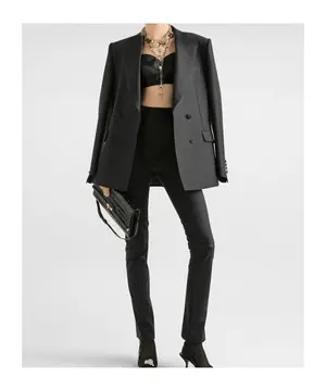 Dolce & Gabbana Double-breasted Blazer With Notched Lapels - Black