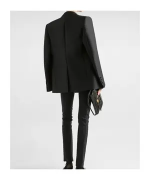 Dolce & Gabbana Double-breasted Blazer With Notched Lapels - Black