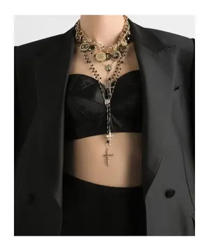 Dolce & Gabbana Double-breasted Blazer With Notched Lapels - Black