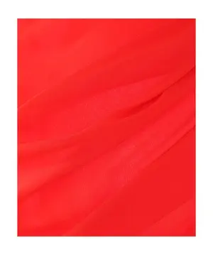 Blumarine Butterfly Crepe Asymmetrical Maxi Dress