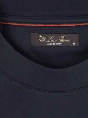 Loro Piana Short-sleeved Crewneck T-shirt - Navy Blue