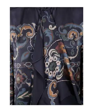 Sacai Printed Silk Dress - Black