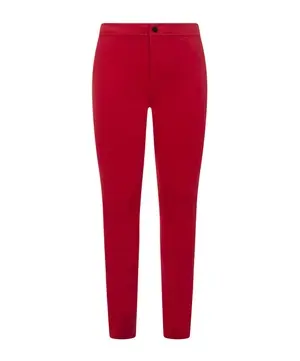 Saint Laurent High Waist Skinny Trousers - Red