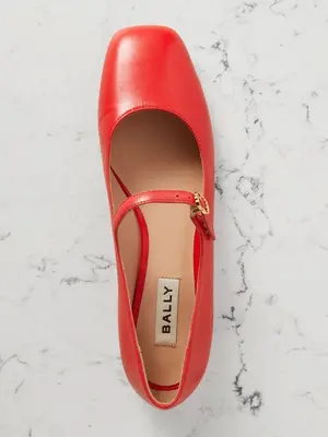 Bally Banya Leather Mary Jane Ballet Flats