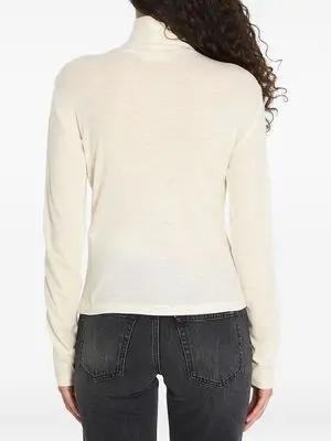 Celine Wool Jersey Turtleneck With Triumph Embroidery