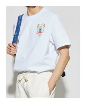 Casablanca Logo Printed Crewneck T-shirt - White
