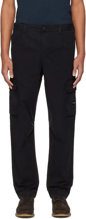 Hugo Boss Cargo Pants With Belt Loops And Flap Pockets