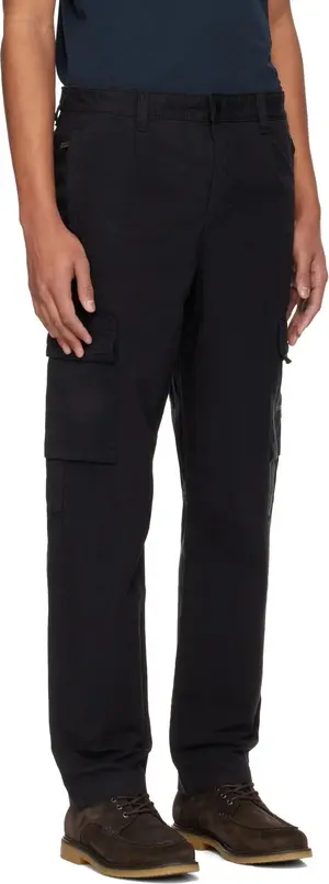 Hugo Boss Cargo Pants With Belt Loops And Flap Pockets