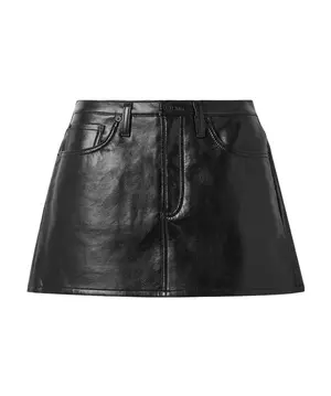 AGOLDE Keira Mini Skirt - Black