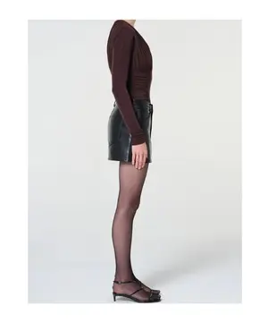 AGOLDE Keira Mini Skirt - Black