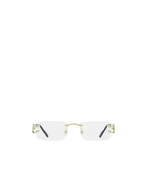 Cartier Rimless Rectangular Eyeglasses - White