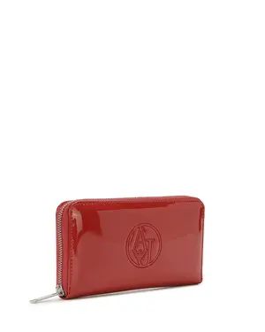 Emporio Armani Zipper Wallet - Red