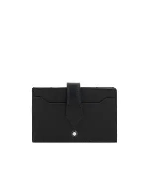 Montblanc Logo Plaque Card Holder - Black