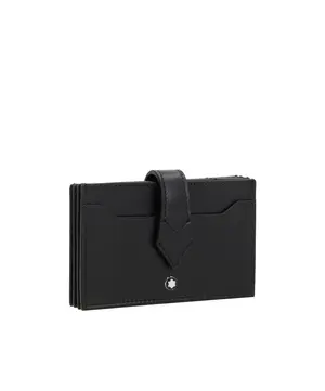 Montblanc Logo Plaque Card Holder - Black