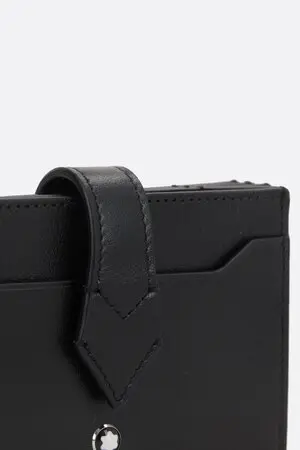 Montblanc Logo Plaque Card Holder - Black