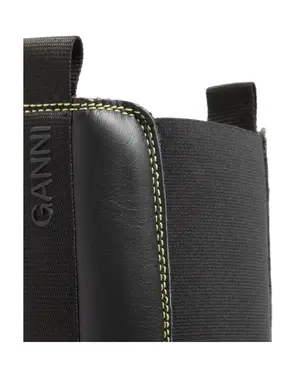 GANNI Knee High Chelsea Boots - Black