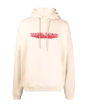 Martine Rose Logo Print Drawstring Hoodie - No
