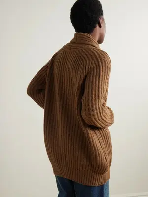 Stella McCartney Oversized Ribbed Wool Cardigan