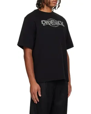 Casablanca Logo Short-sleeved T-shirt