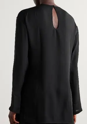 Wardrobe.NYC Sheer Split-cuff Blouse