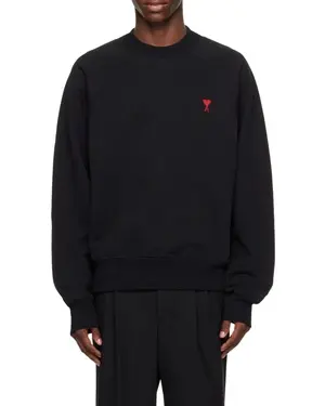 AMI Paris De Coeur Crewneck Sweatshirt