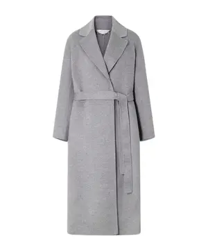 Stella McCartney Belted Wool Coat - Gray