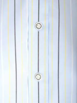 Marni Striped Long Sleeve Shirt With Lapel