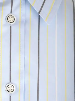 Marni Striped Long Sleeve Shirt With Lapel