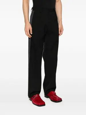 Casablanca Pleated Side-stripe Trousers