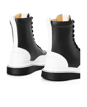 Loewe Two-tone Combat Boots