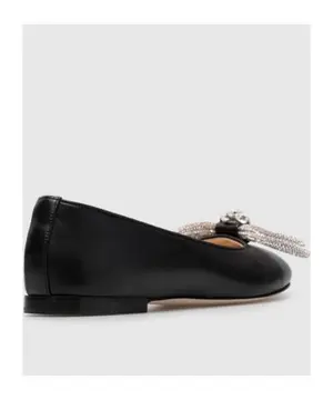 MACHMACH Round Toe Embellished Ballerinas
