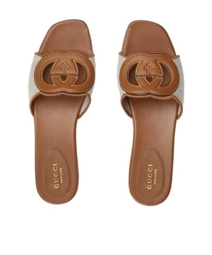 Gucci Interlocking G Slide Sandals
