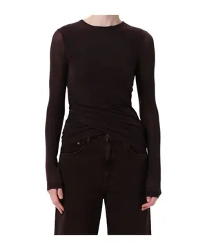 AGOLDE Eve Twist Tee - Root