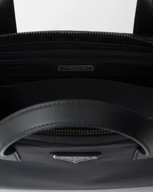 Prada Re-nylon Logo-triangle Zip-up Briefcase