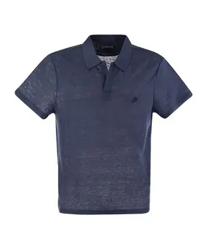 Vilebrequin Linen Short-sleeve Polo Shirt