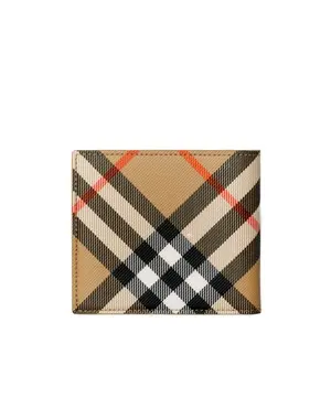 Burberry Check Printed Bi-fold Wallet